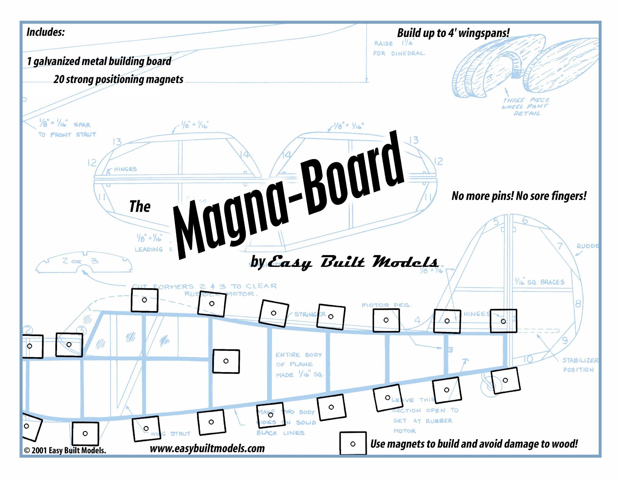 Easy Built Models—Magna-Board™ & Magna-Board XL™